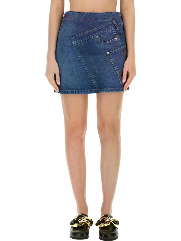 JW Anderson Denim Mini Skirt - Blue