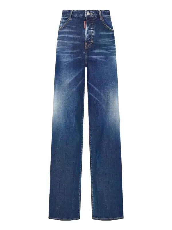 Dsquared2 Traveller Wide-leg Jeans - Blue