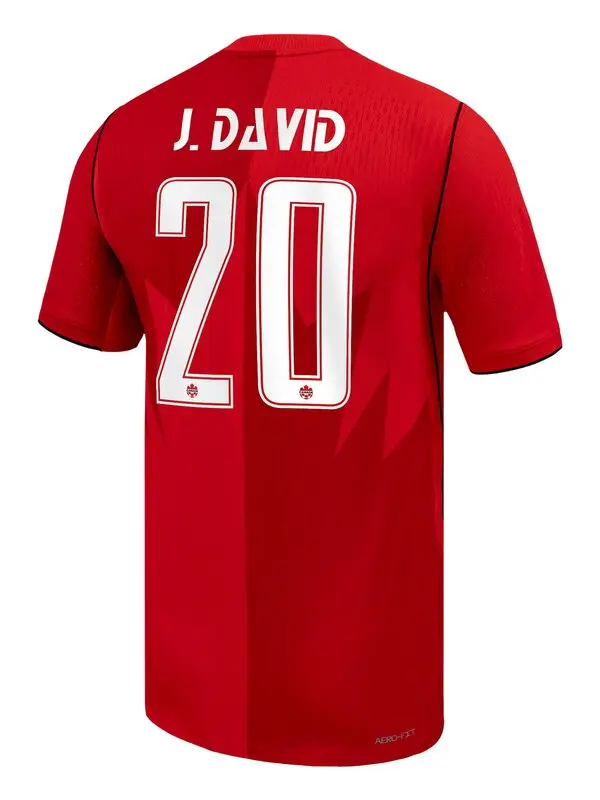 Nike Jonathan David Canada Soccer 2026 Match Home Dri-fit Adv Soccer Jersey - Red