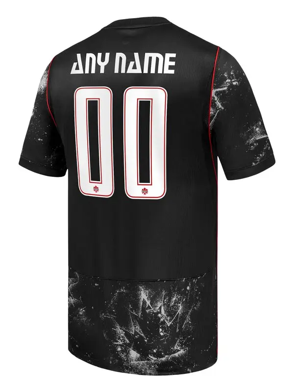 Nike Canada Stadium Away Dri-fit Soccer Replica Custom Jersey - Black