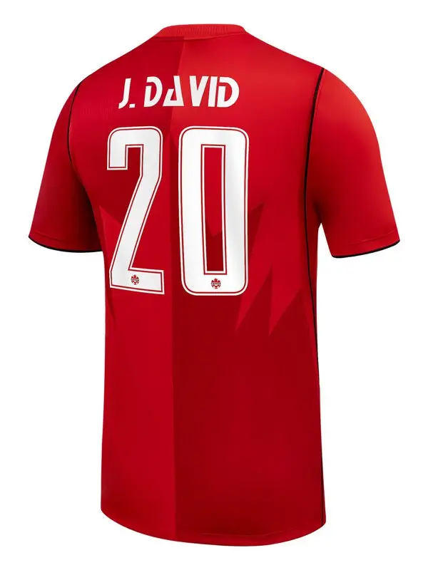 Nike Jonathan David Canada Soccer 2026 Stadium Home Dri-fit Soccer Jersey - Red