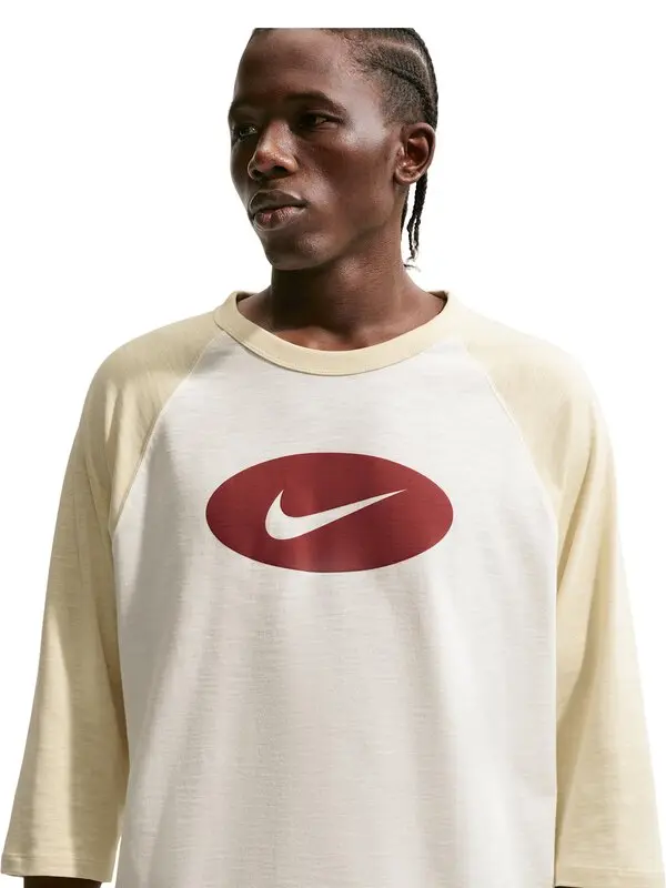 Nike Club 3/4-sleeve Raglan Top - Brown