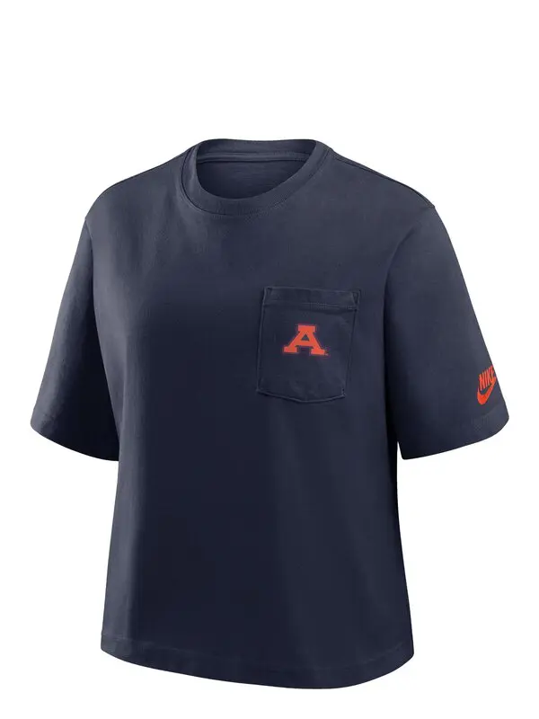 Nike Auburn Legacy Pocket Boxy College T-shirt - Blue