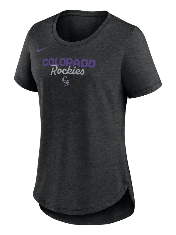 Nike Colorado Rockies Arched Team Name Mlb T-shirt - Black