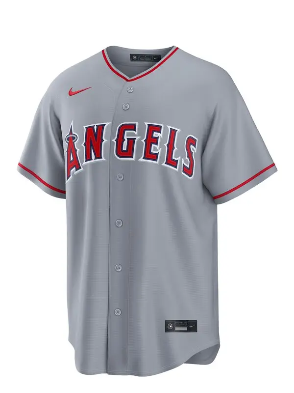 Nike Mike Trout Los Angeles Angels Mlb Replica Jersey - Grey