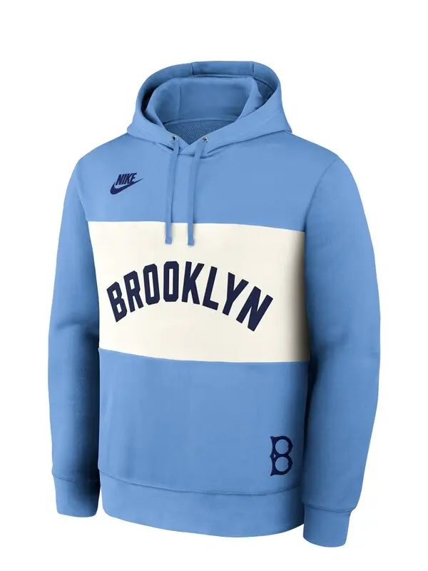 Nike Brooklyn Dodgers Cooperstown Legacy Mlb Pullover Hoodie - Blue