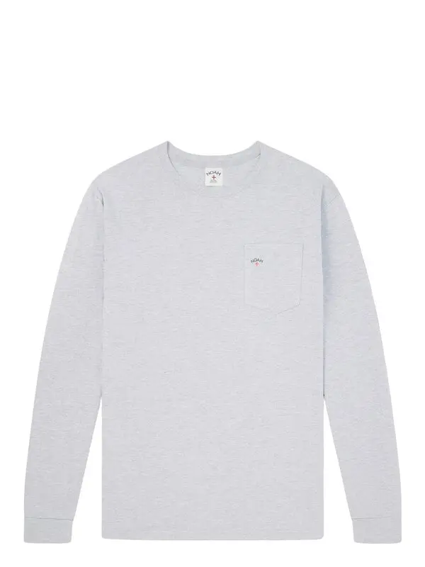 NOAH Core Logo-printed Cotton-jersey T-shirt - Gray