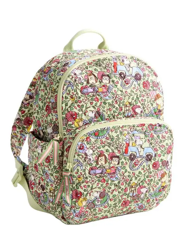 VERA BRADLEY Peanuts Small Banbury Printed Backpack - Green