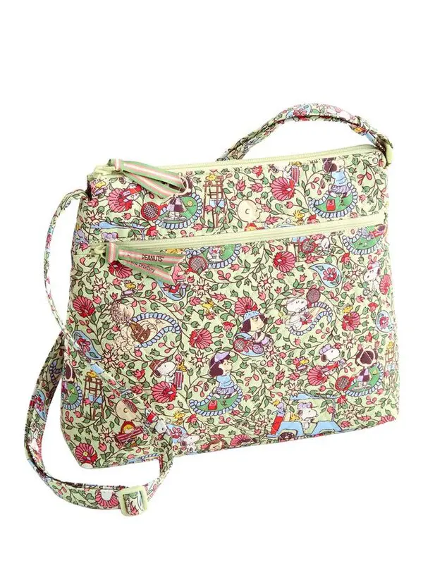 VERA BRADLEY Peanuts Original Zip Hipster Crossbody Bag - Green