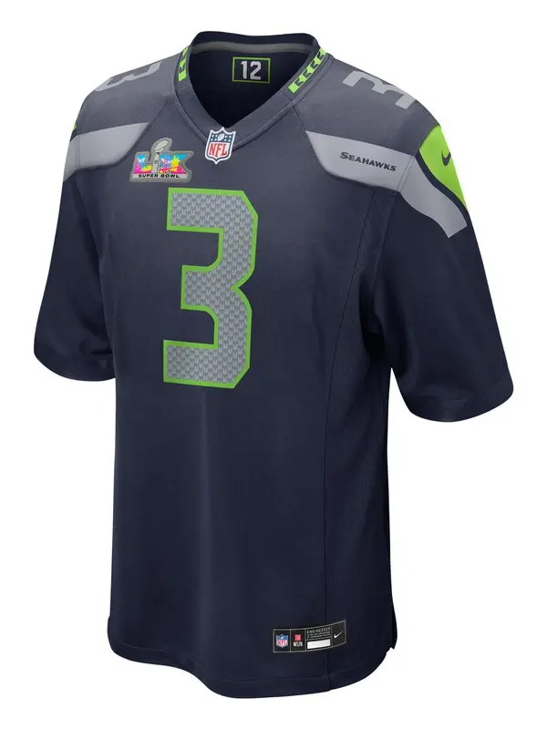 Nike Nick Emmanwori Seattle Seahawks Super Bowl Lx Nfl Game Jersey - Blue