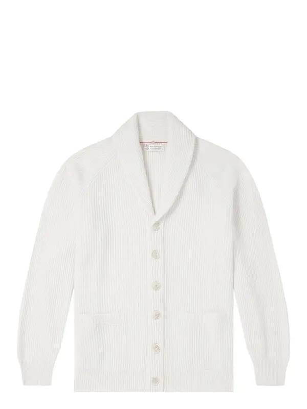 Brunello Cucinelli Cashmere Cardigan - White