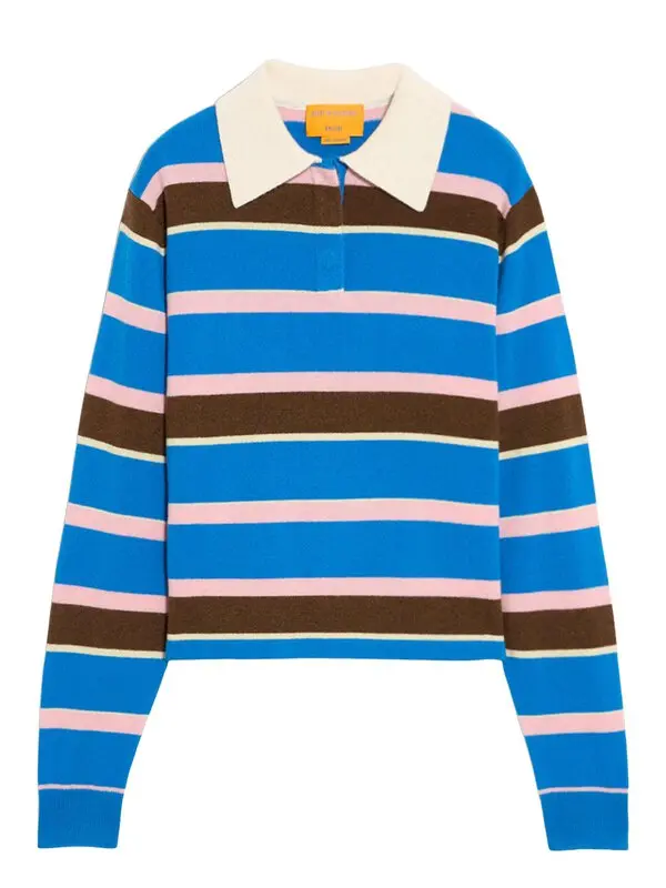 Guest In Residence Cashmere Rugby Top - Twilight Combo