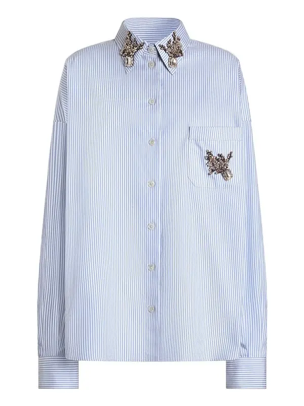Dolce & Gabbana Striped Poplin Shirt - Multicolor