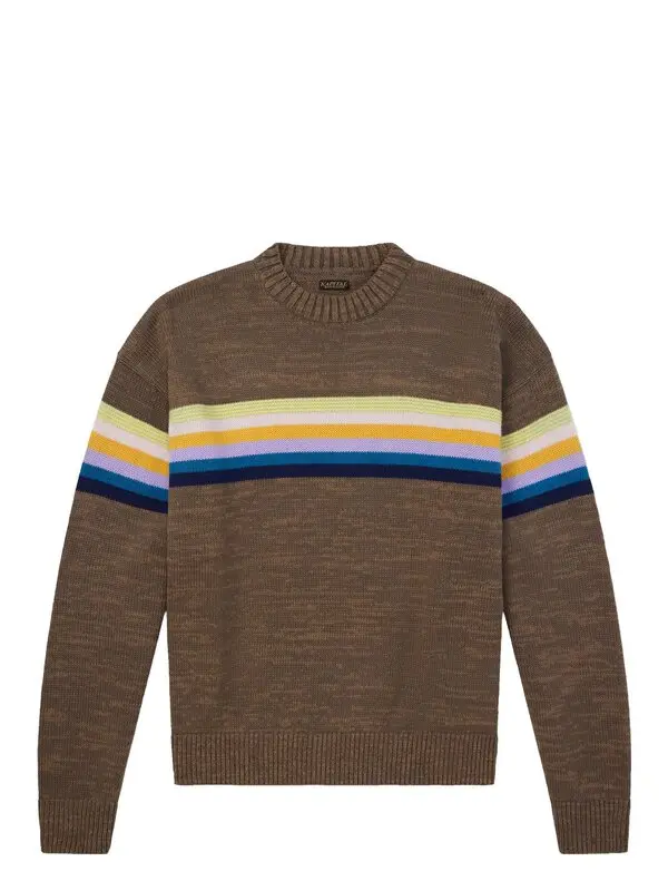 Kapital Cotton And Wool-blend Sweater - Brown