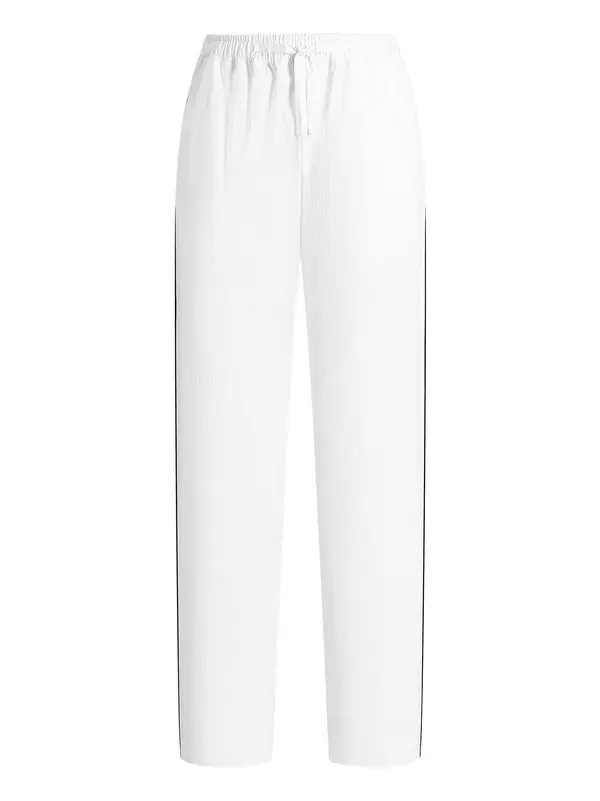 Dolce & Gabbana Structured Fabric Trousers - White