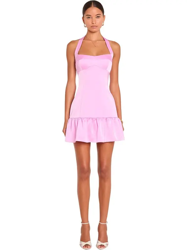 Amanda Uprichard Haley Mini Dress - Azalea