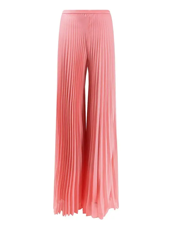 Max Mara Pleated Wide Leg Trousers - Pink