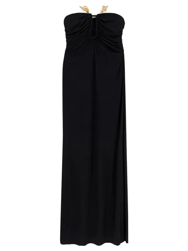 Cult Gaia Emir Viscose Blend Long Dress - Black
