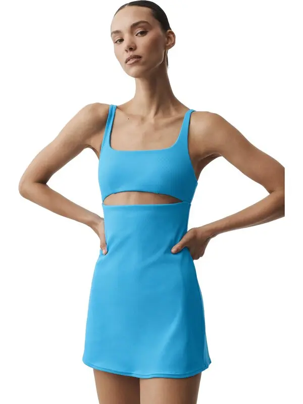 Alo Yoga Slice Tennis Dress - Azure Blue