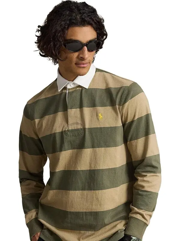 Ralph Lauren The Iconic Rugby Shirt - Olive/tan