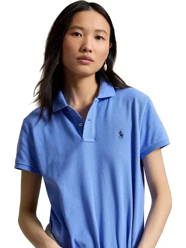 Ralph Lauren Classic Fit Mesh Polo Shirt - Harbor Island Blue