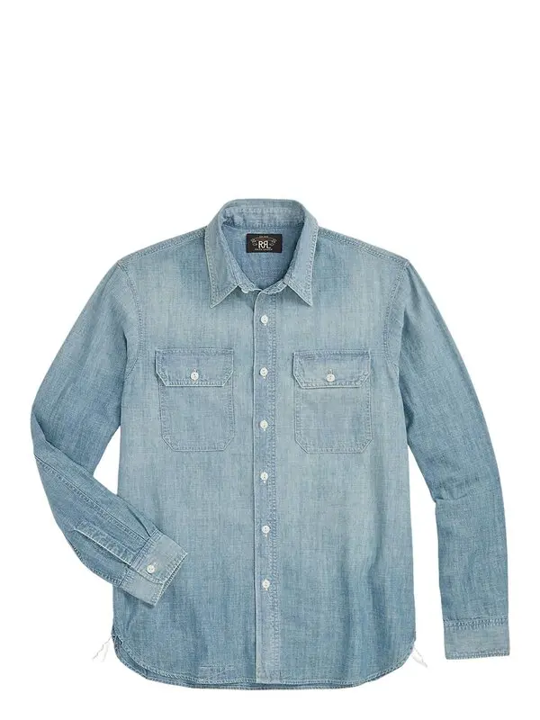 Ralph Lauren Indigo Chambray Workshirt - Medium Wash