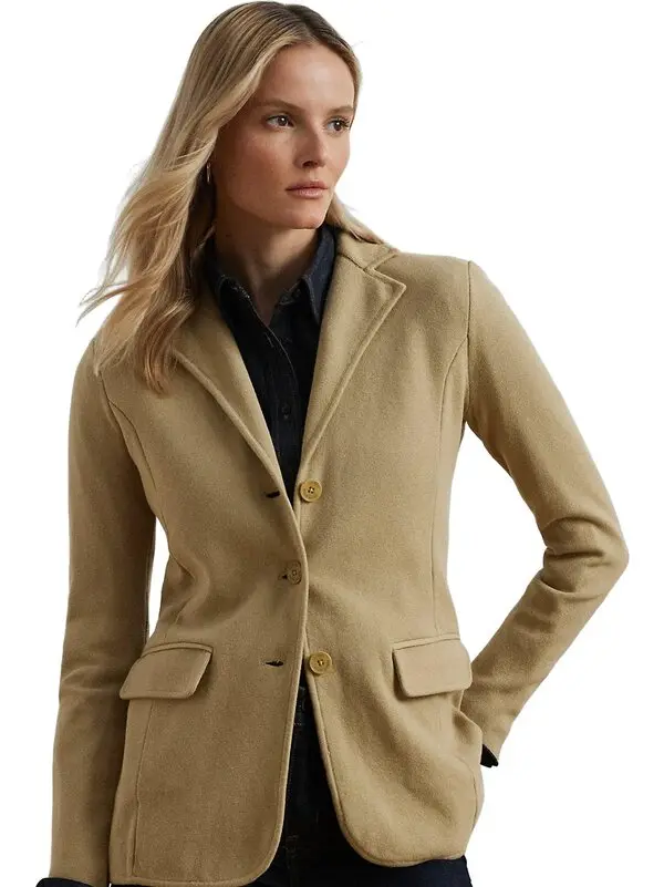 Ralph Lauren Cotton-blend Blazer - Birch Tan