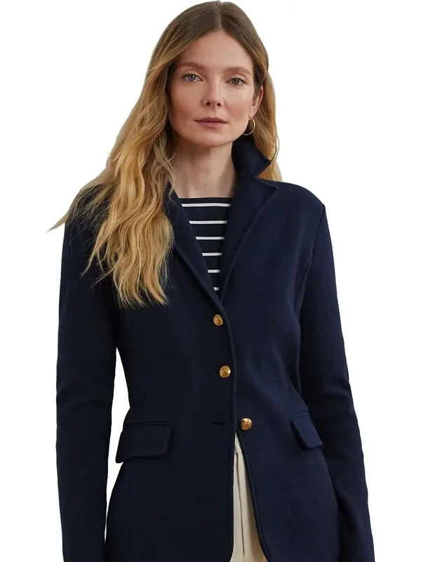 Ralph Lauren Cotton-blend Blazer - Lauren Navy