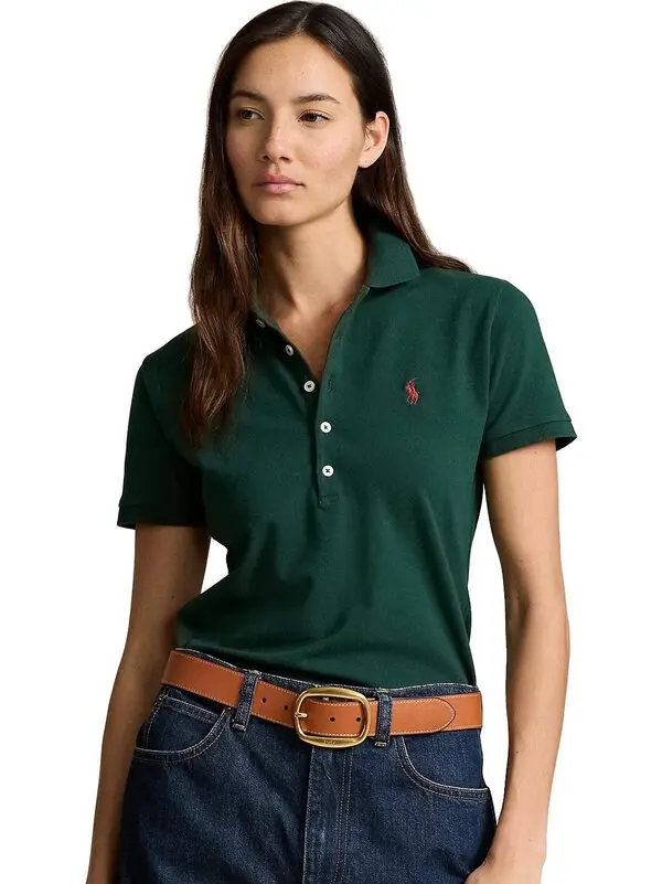 Ralph Lauren Slim Fit Stretch Polo Shirt - College Green