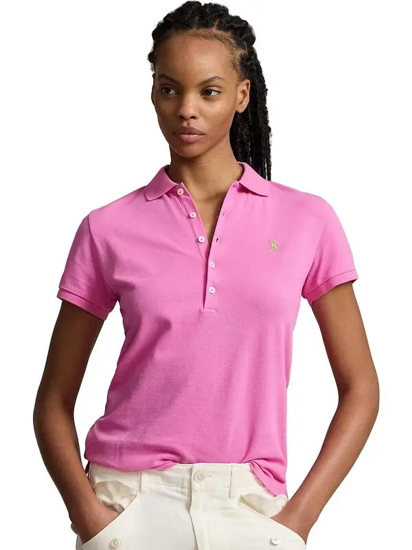 Ralph Lauren Slim Fit Stretch Polo Shirt - Dalia Pink