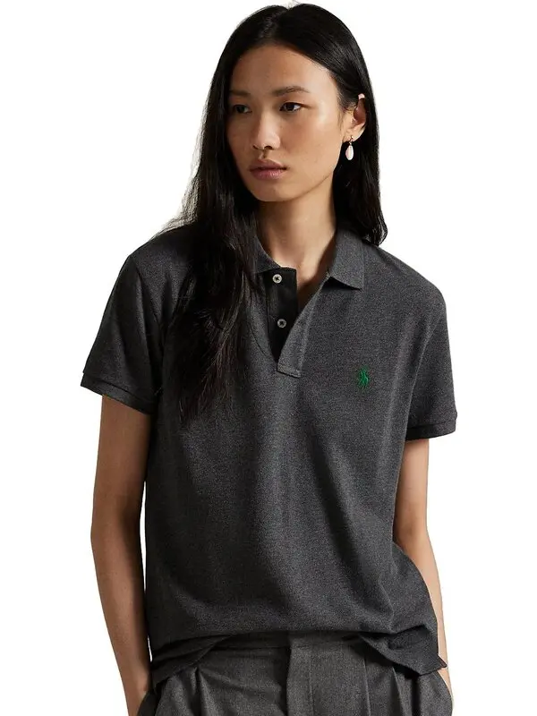 Ralph Lauren Classic Fit Mesh Polo Shirt - Barclay Heather