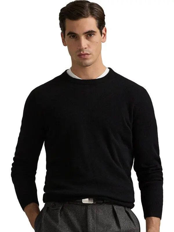 Ralph Lauren Cashmere Crewneck Sweater - Polo Black