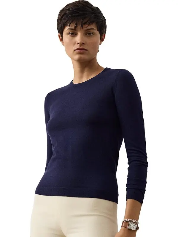 Ralph Lauren Cashmere Crewneck Sweater - Lux Navy