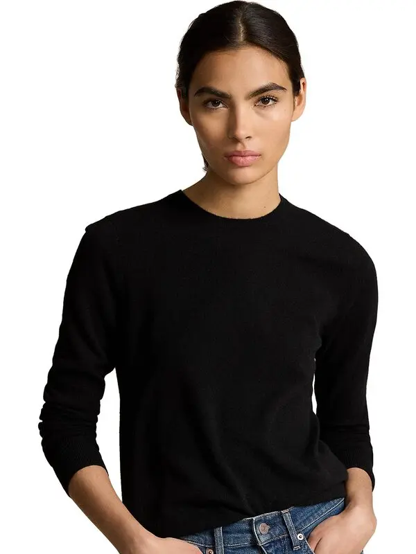 Ralph Lauren Cashmere Crewneck Sweater - Polo Black