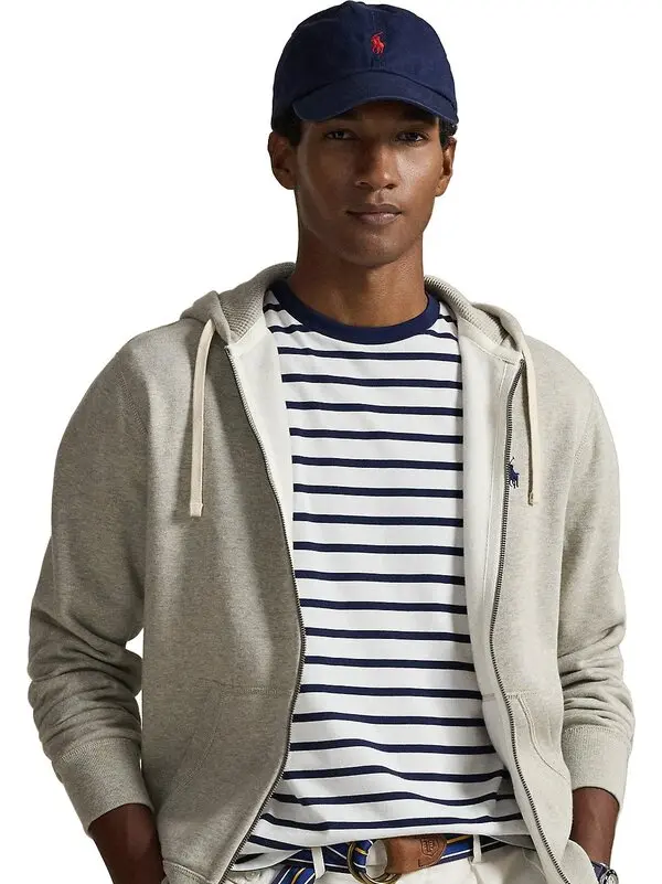 Ralph Lauren Full-zip Fleece Hoodie - Light Sport Heather