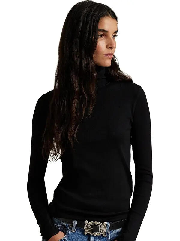 Ralph Lauren Stretch Turtleneck - Polo Black