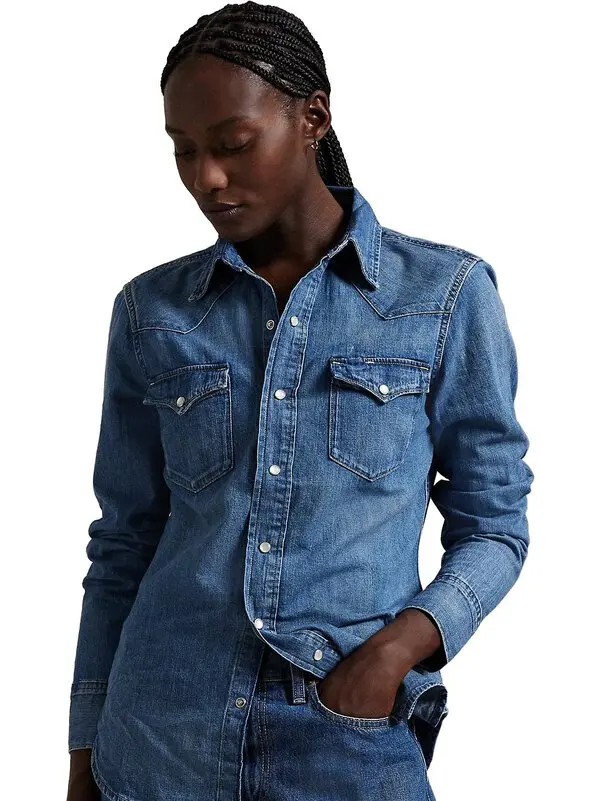 Ralph Lauren Denim Western Shirt - Canaria Wash