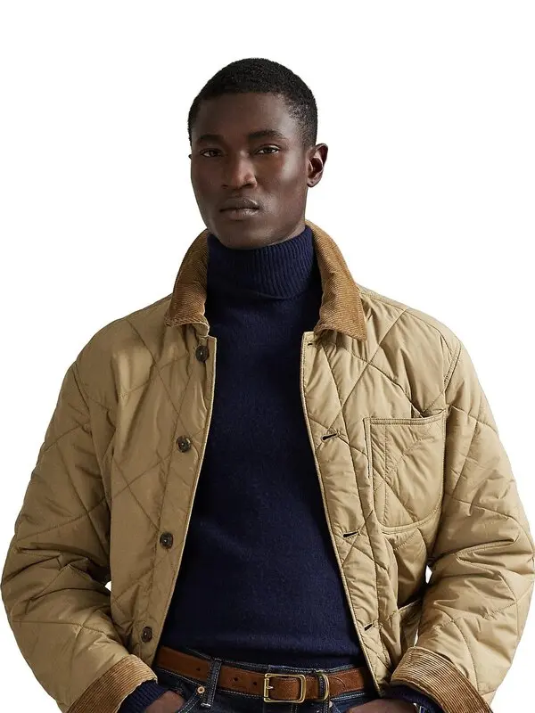 Ralph Lauren Hurston Relaxed Quilted Jacket - Desert Khaki