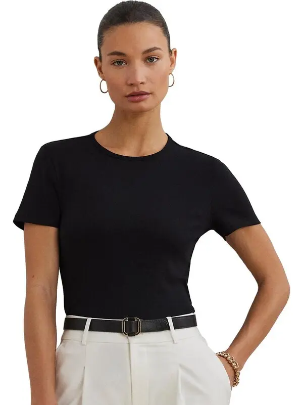 Ralph Lauren Stretch Cotton Tee - Lauren Navy