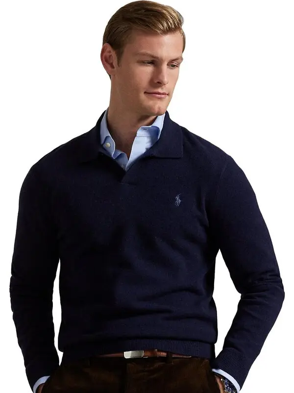 Ralph Lauren Fine-knit Wool Sweater - Hunter Navy