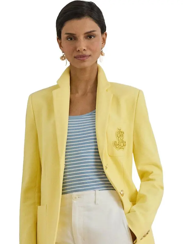 Ralph Lauren Jacquard Blazer - Lemon Sorbet