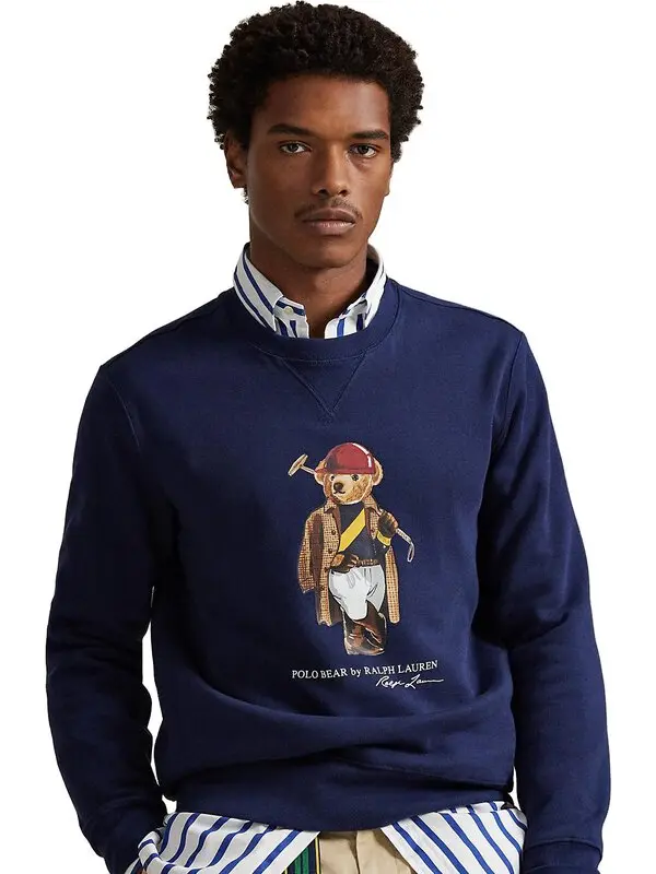 Ralph Lauren Polo Bear Fleece Sweatshirt - Newport Navy Society Bear