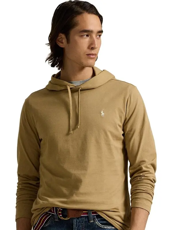Ralph Lauren Hooded Jersey T-shirt - Cafe Tan