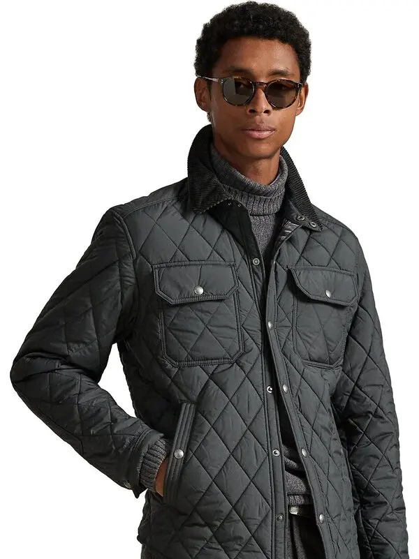 Ralph Lauren Beaton Quilted Jacket - Charcoal Grey