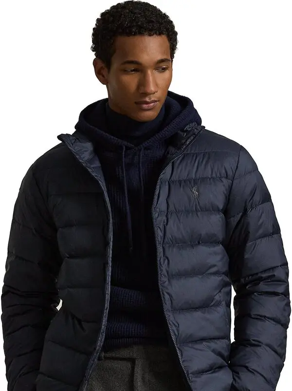 Ralph Lauren Padded Packable Down Jacket - Collection Navy