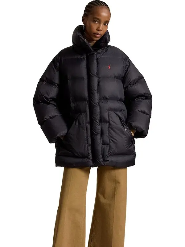 Ralph Lauren Oversized Down Puffer Jacket - Polo Black