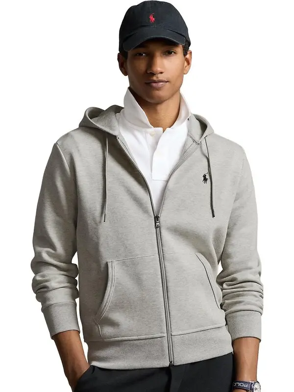 Ralph Lauren Double-knit Full-zip Hoodie - Light Sport Heather