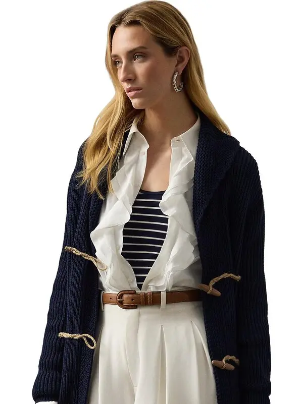 Ralph Lauren Shawl-collar Cotton-silk Cardigan - Icon Navy
