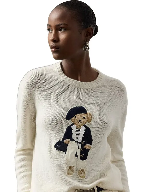 Ralph Lauren Polo Bear Cashmere Sweater - Lux Cream