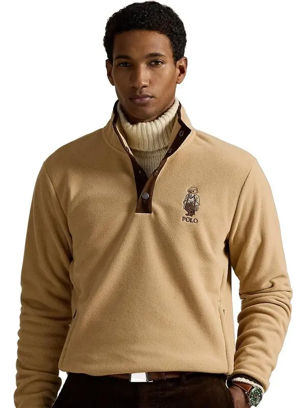 Ralph Lauren Polo Bear Fleece Pullover - Classic Camel